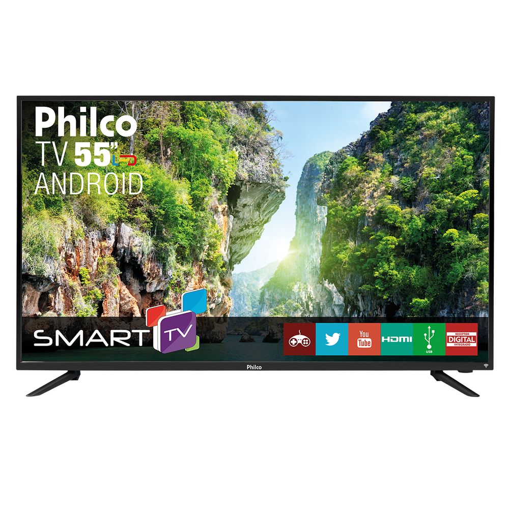 Smart TV Philco 55” PH55A17DSGWA Midiacast LED - Outlet - Philco