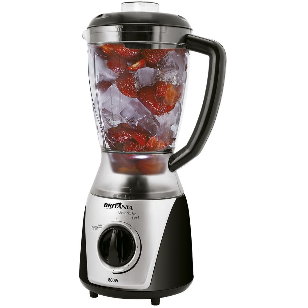 Liquidificador Britânia Eletronic Pro 2 em 1 900W Preto - Outlet ...