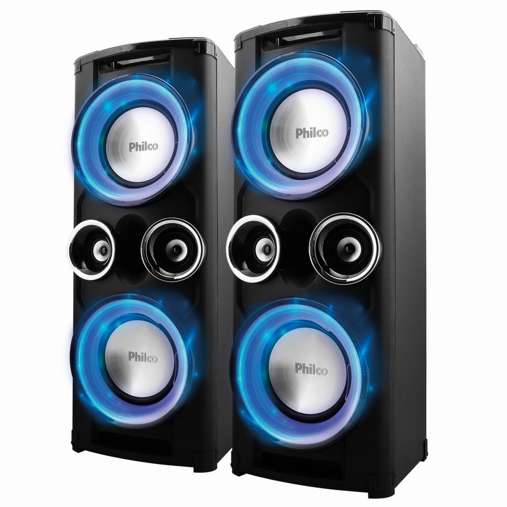 Caixa Acústica Philco PHT12000 Double 4 Subwoofer 10” 2000W - Outlet - Philco